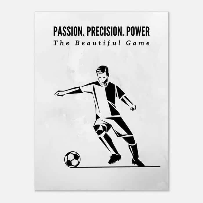 Minimalist Football Art