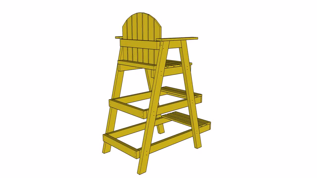 Lifeguard Chair Plans Templates Printable Blog Underwater Swimming