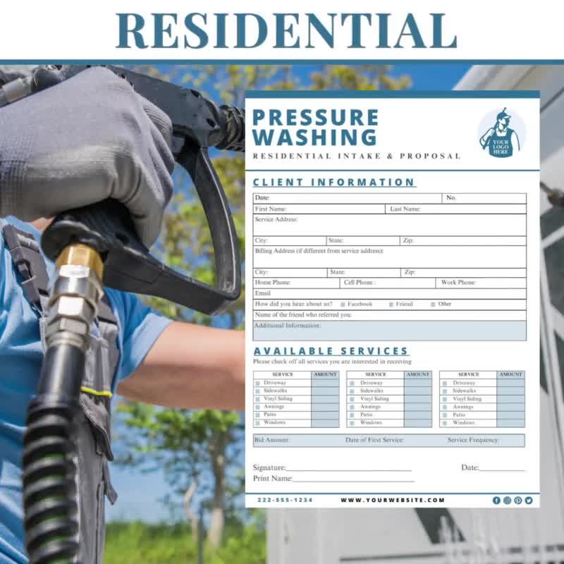 Pressure Washing Forms