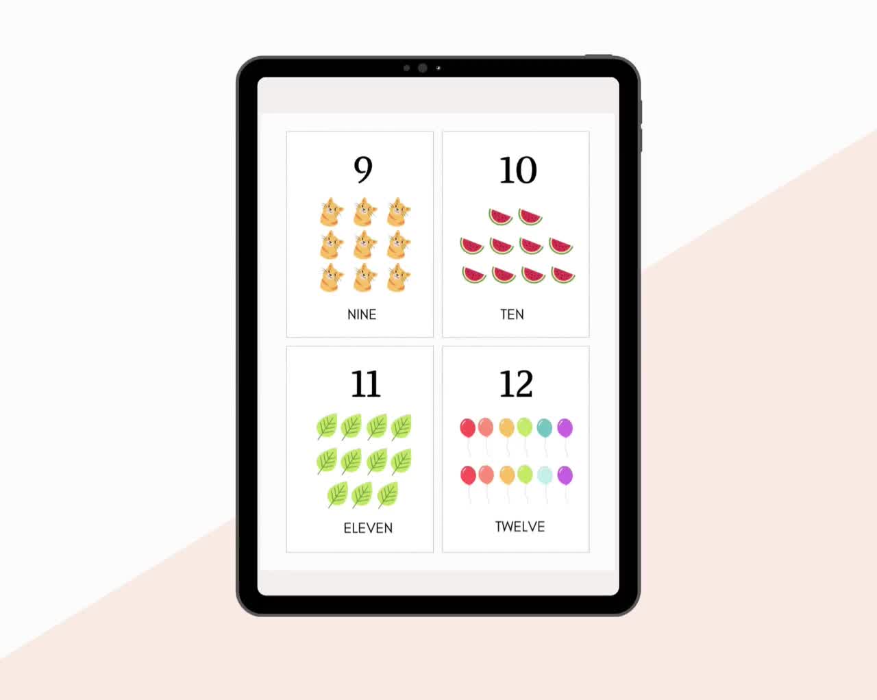 Touch Dot Flash Cards Printable Number, Number Names And Dot Cards