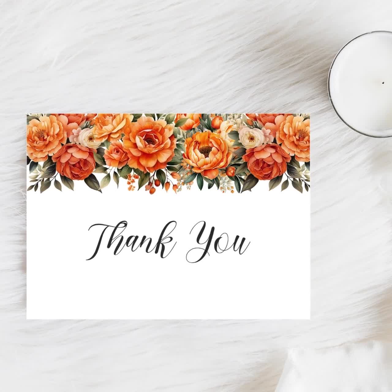 Orange Flower Page Border