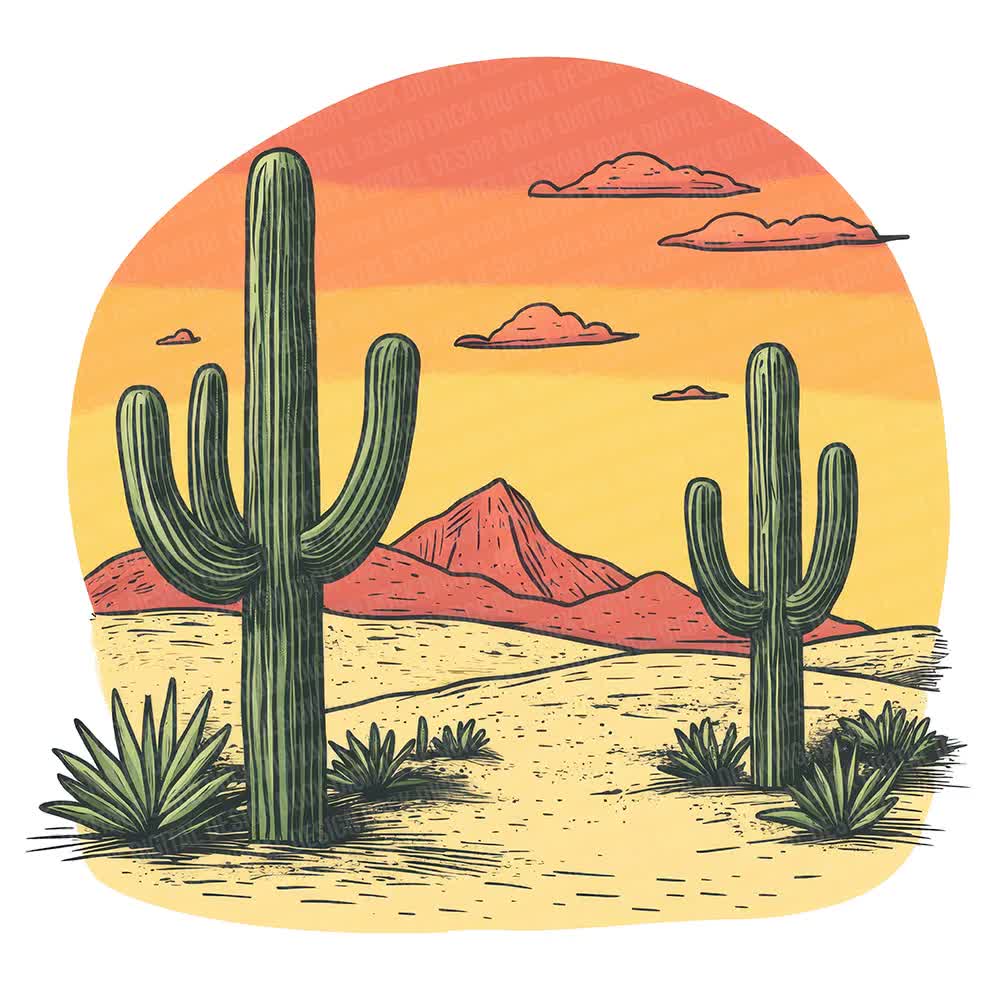 Desert Cactus Clipart Clipart Kid 3 Clipartix