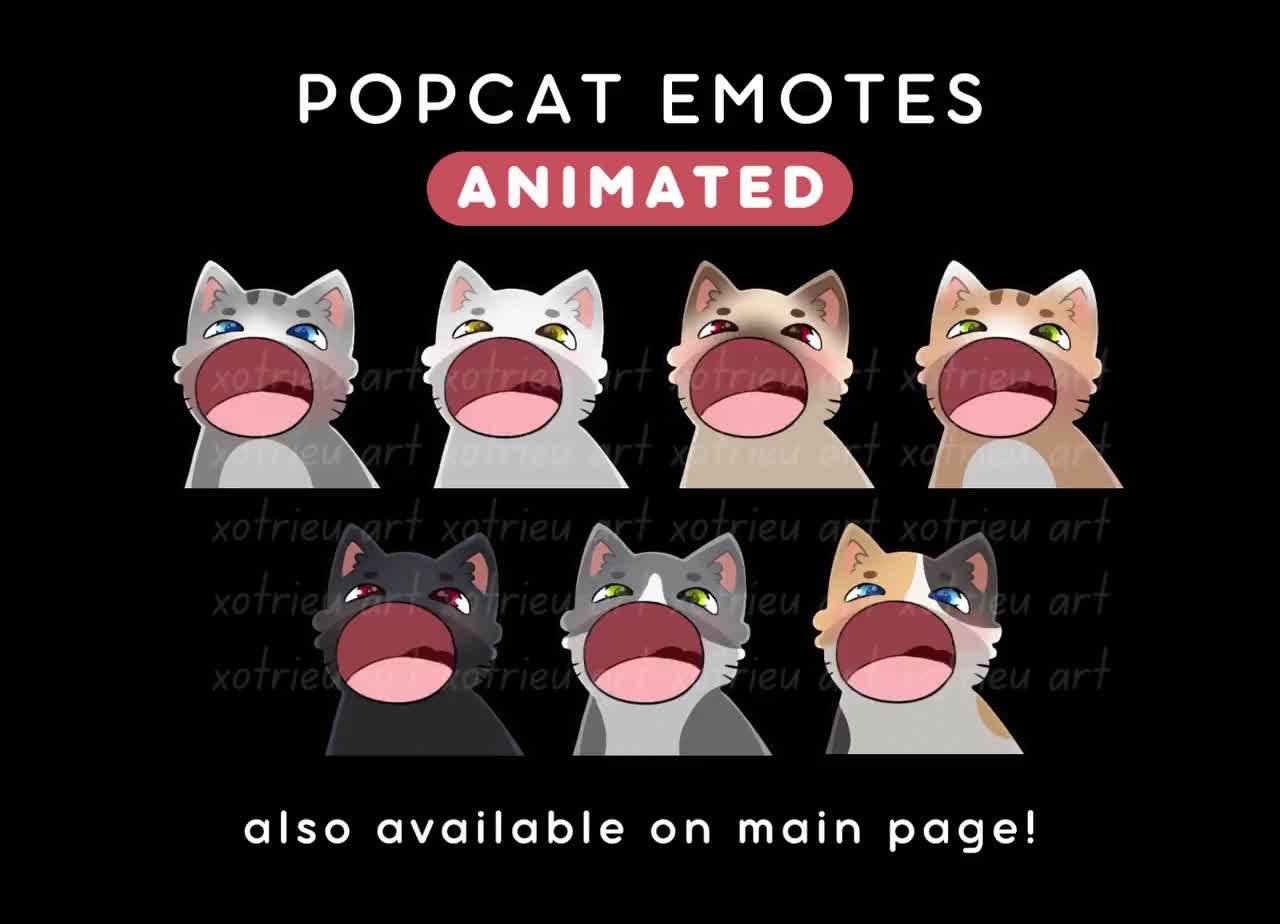 Popcat Emote Gif Poppopcat Discord Emoji Nov 24