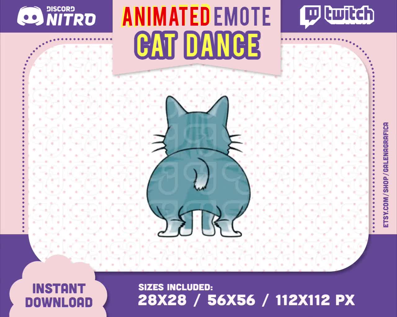Emoji Dancing Cat