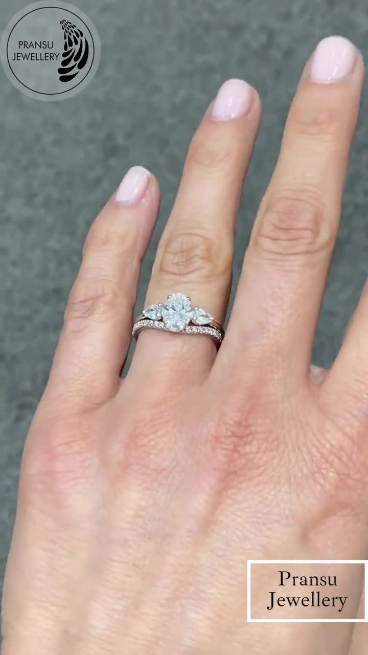 Wedding band for trilogy ring store