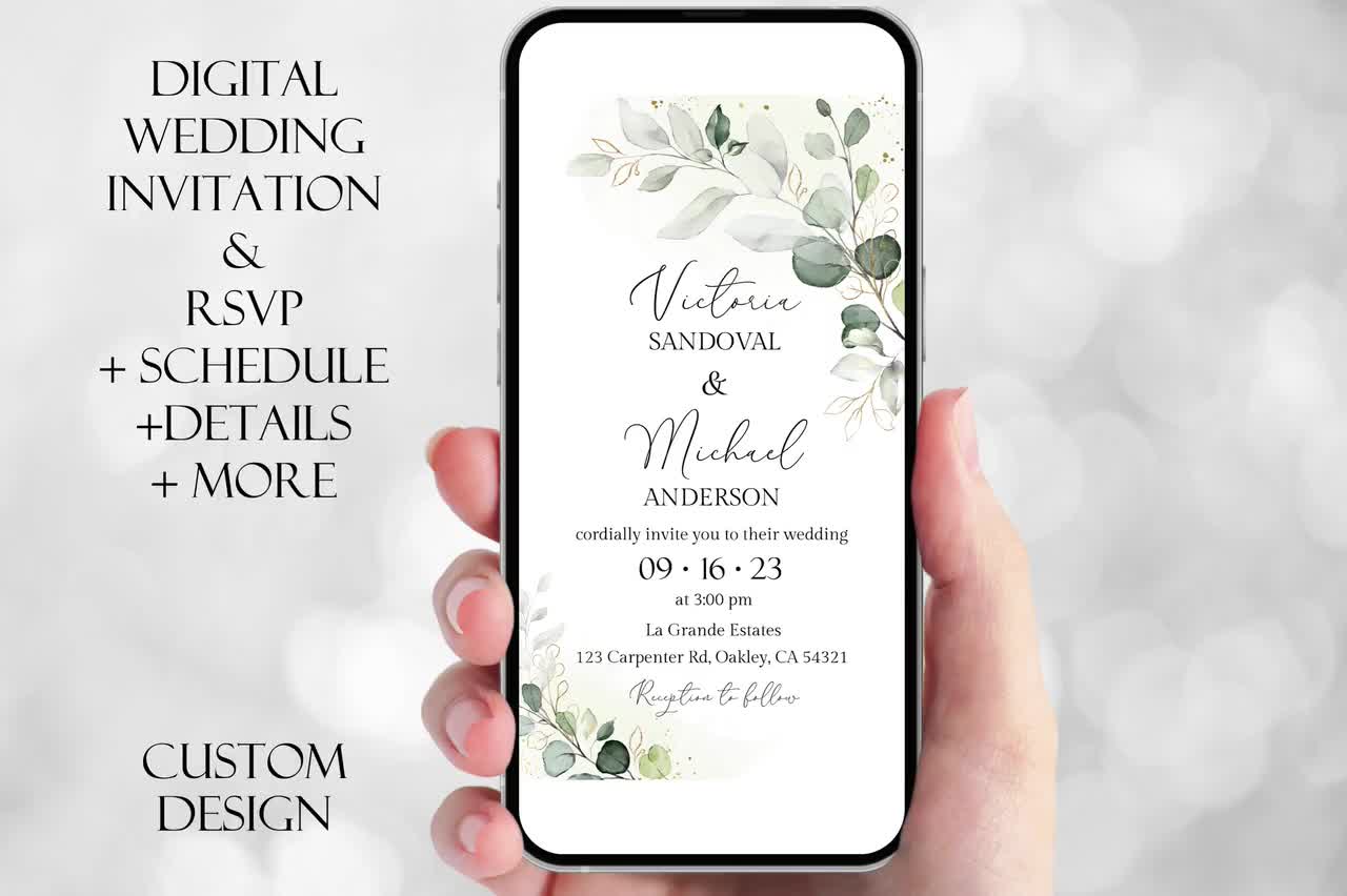 Custom electronic invitations store