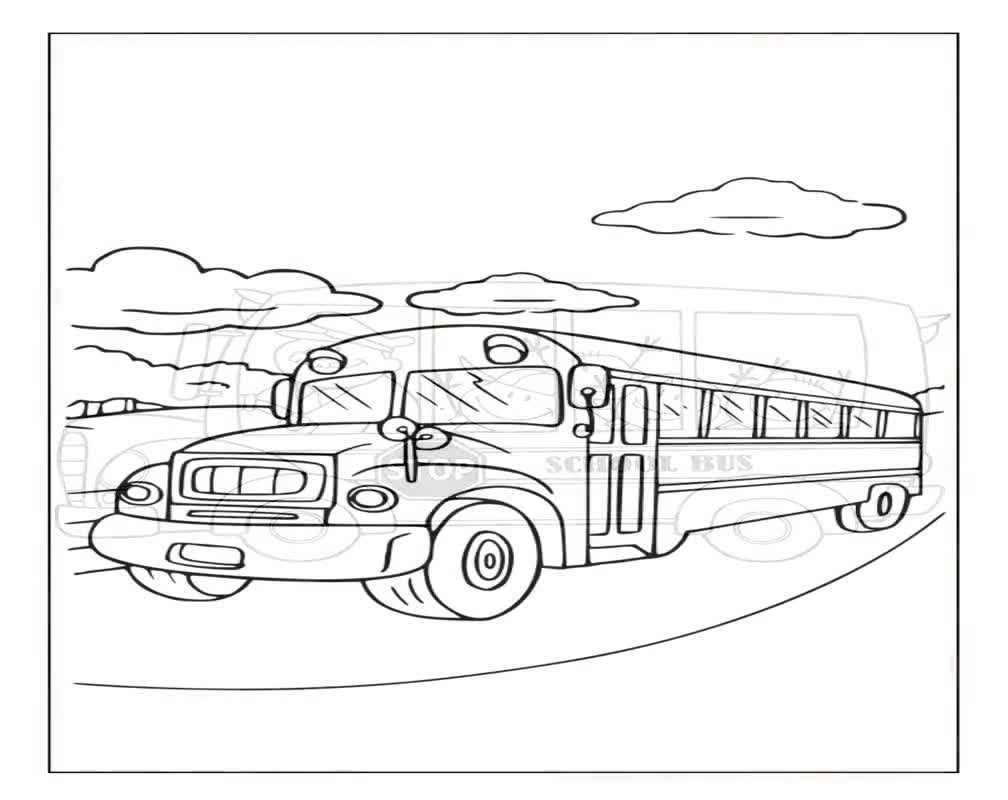 Free Printable School Bus Coloring Pages For Kids