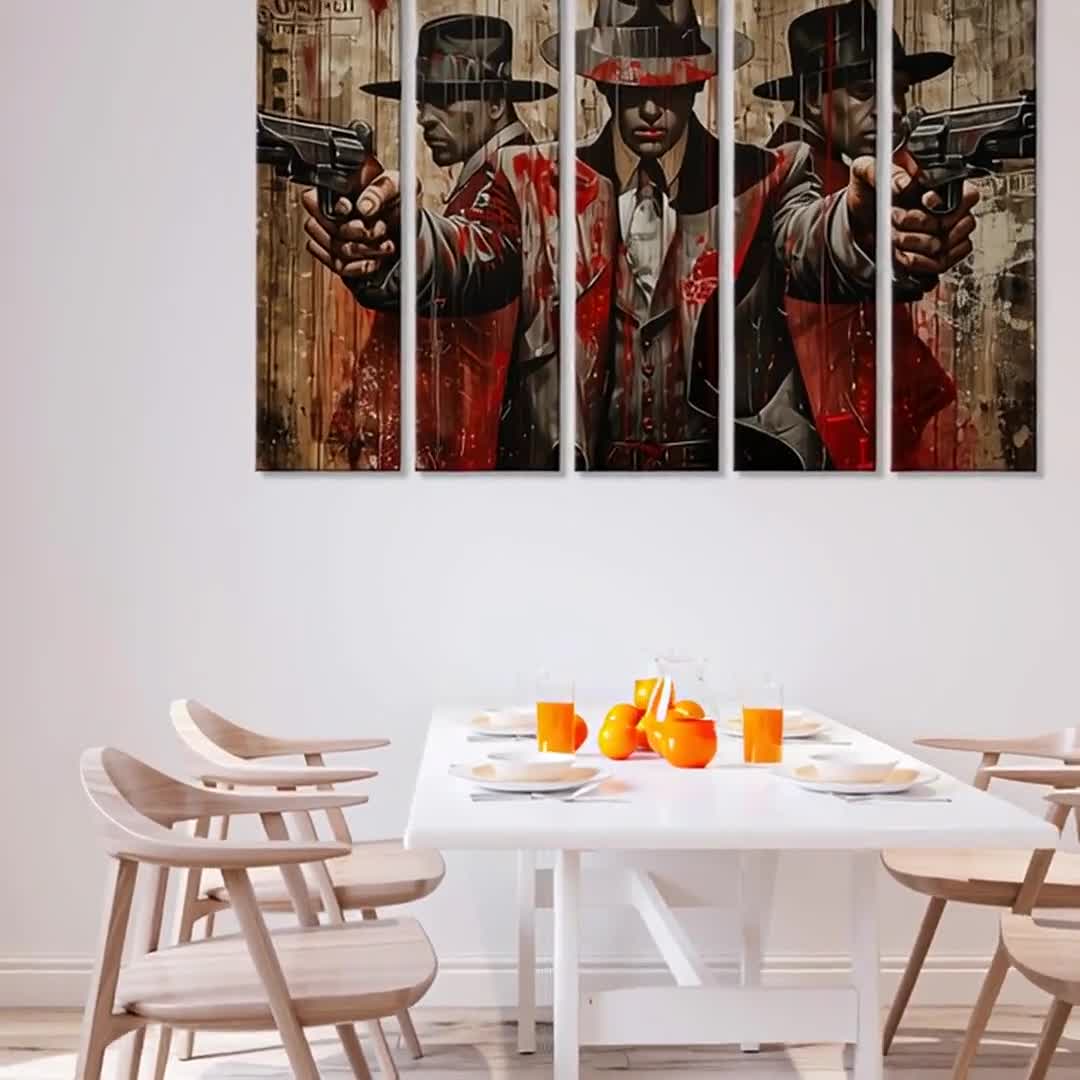 mobster wall art
