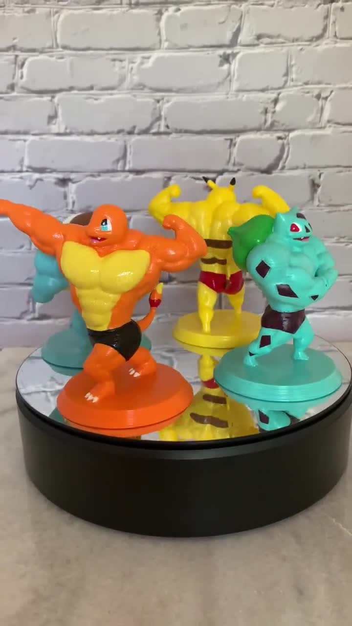 3D Printed Buff Pokemon Set Swole Pokemon Muscle Pokemon, 53% OFF