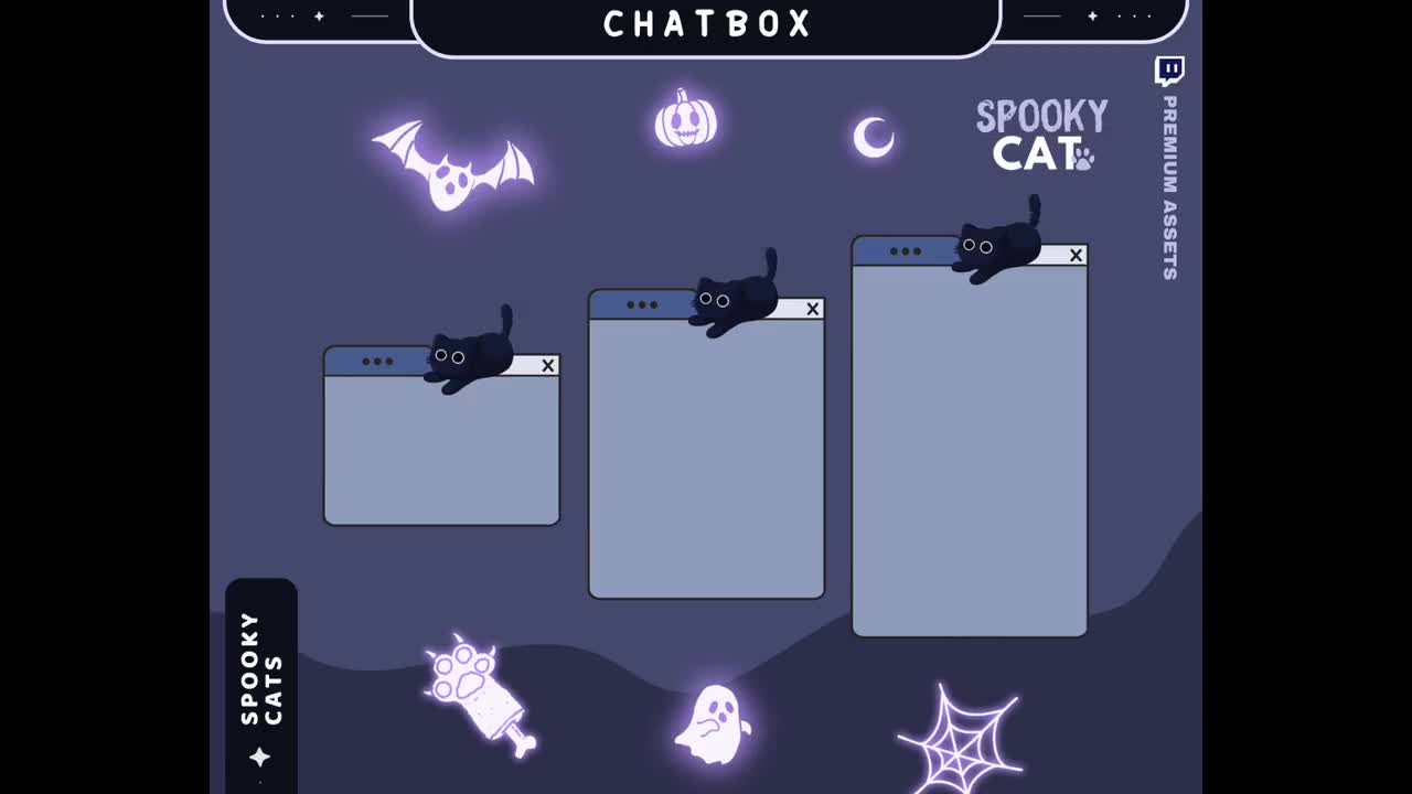 Schattige Spookanimatie Roze Vallende Sterren Streamen Animatie