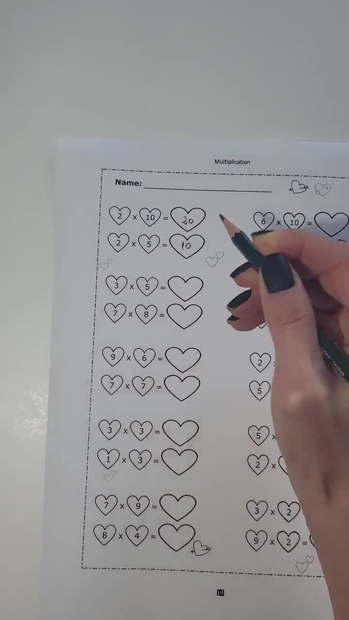 Valentine S Multiplication Worksheets Multi Digit Multiplication