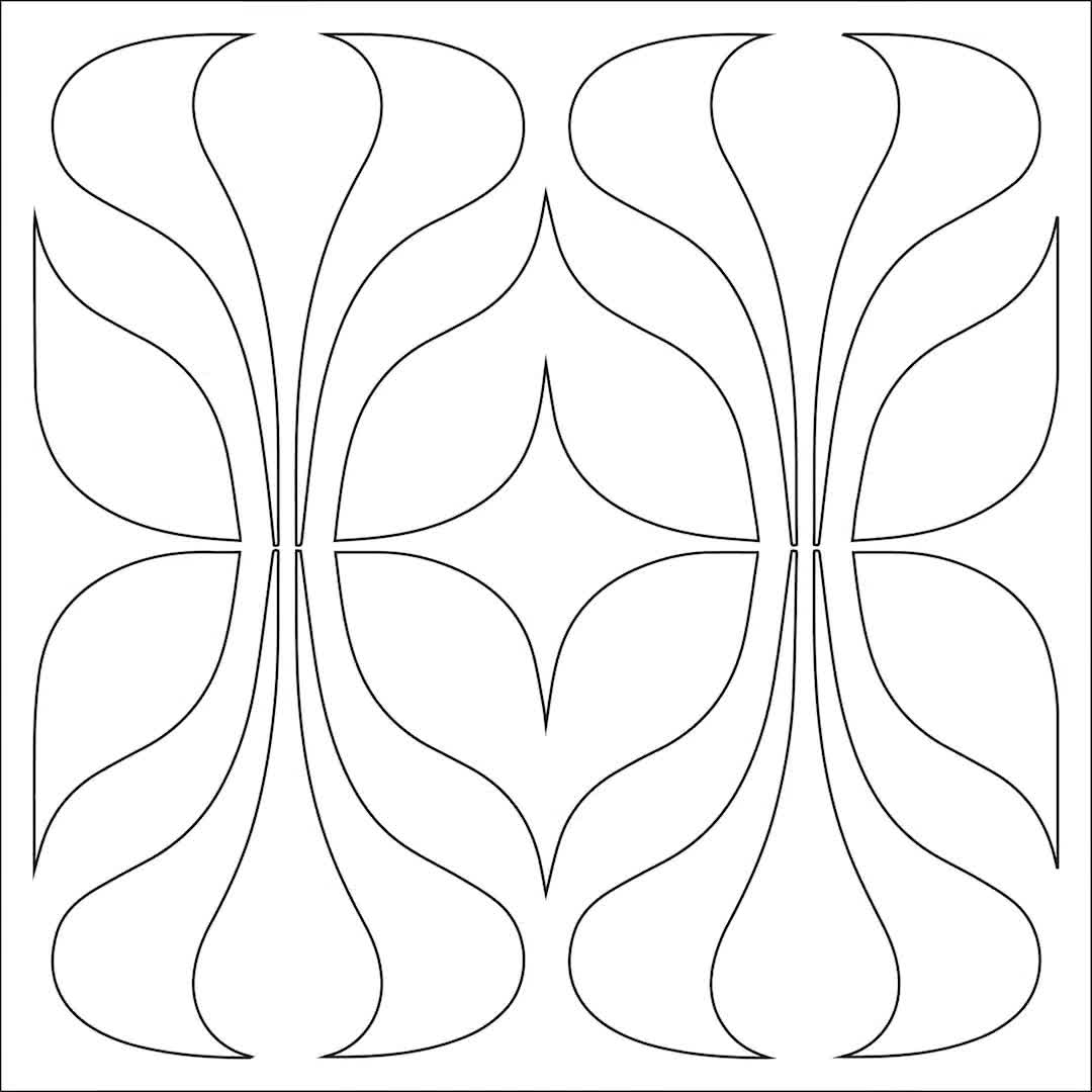 Tile Design Line Drawings