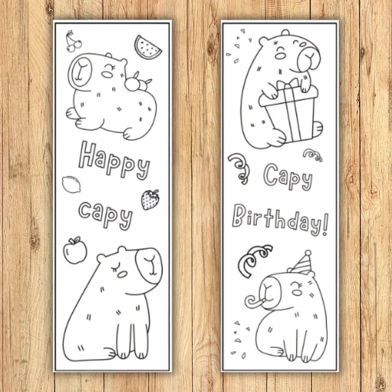 Cute Bookmarks To Color Learning Printable