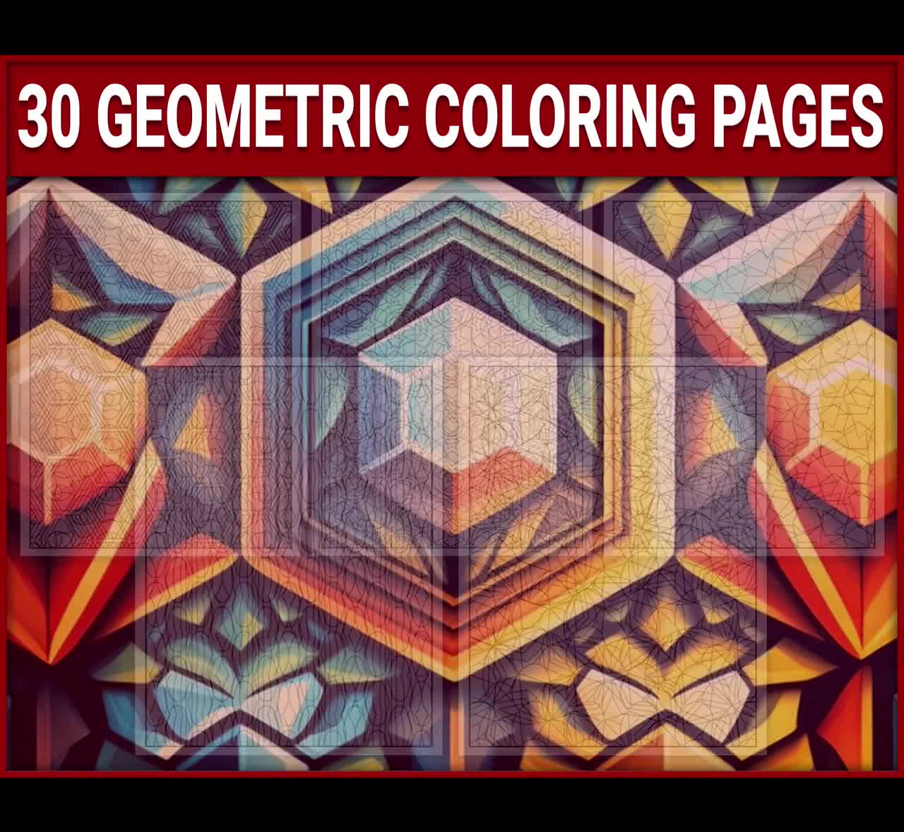 Coloriages De Formes 3d