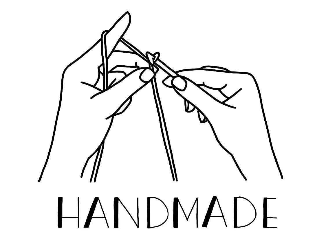 Hands Crocheting Drawing