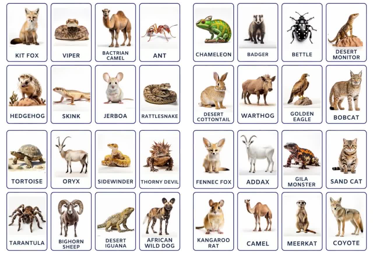 Desert Animals For Kids