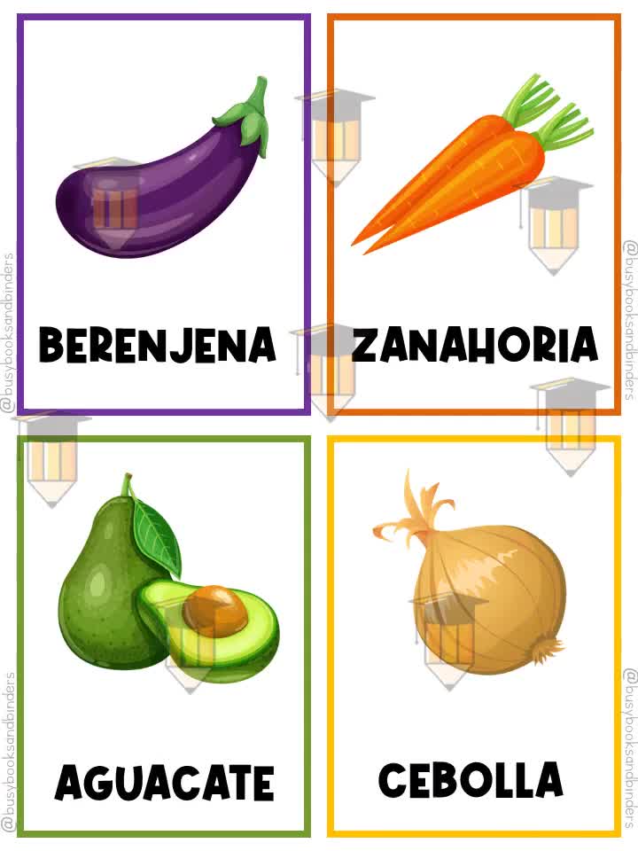 Las Flashcards De La Oruga Muy Hambrienta