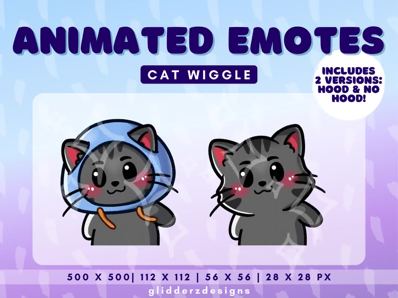 White Bongo Cat Animated Emote Bongo Cat Twitch Emote White Cat Bongo ...