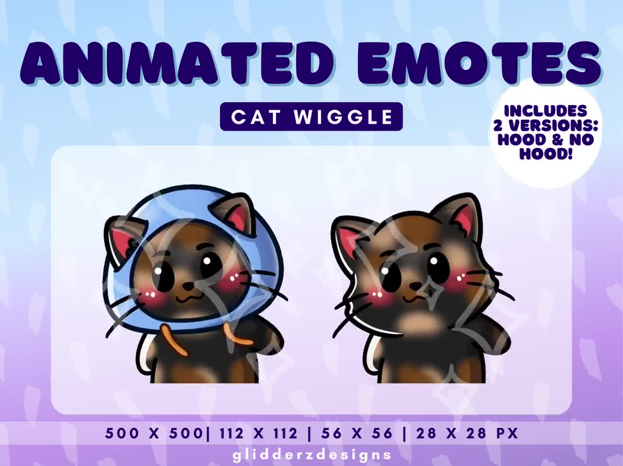 White Bongo Cat Animated Emote Bongo Cat Twitch Emote White Cat Bongo ...