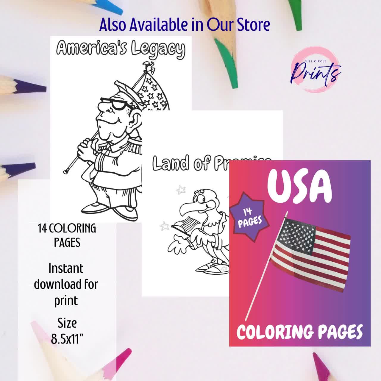 Patriotic Flag Coloring Pages